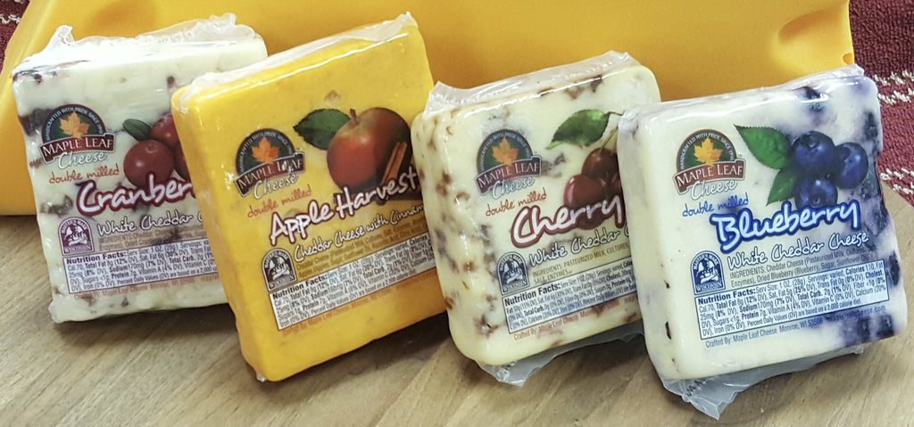 Cheddar- Fruit Cheddars – Maple Leaf Cheese Store