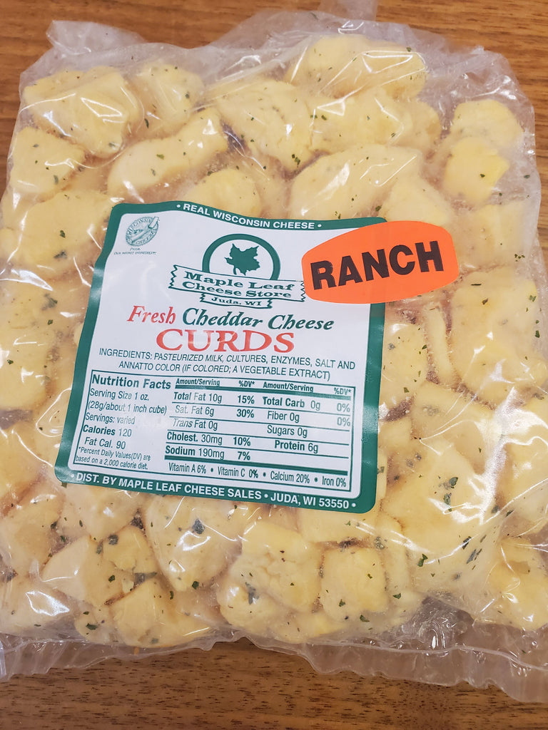Cheese Curds, plain and flavored 16oz – Maple Leaf Cheese Store