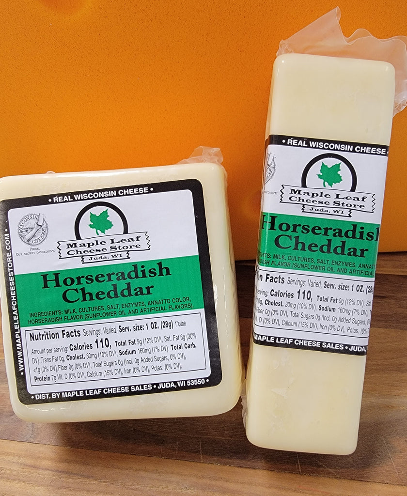 Cheddar- Horseradish – Maple Leaf Cheese Store