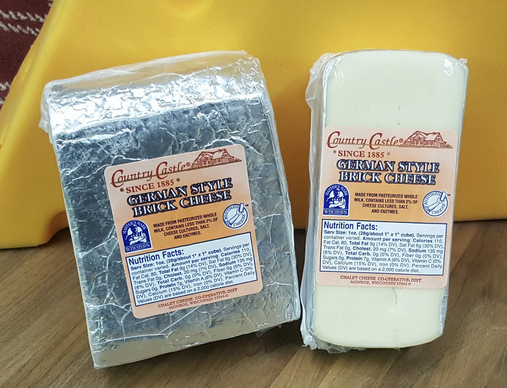 German Brick, (Beer Kase) 16oz – Maple Leaf Cheese Store